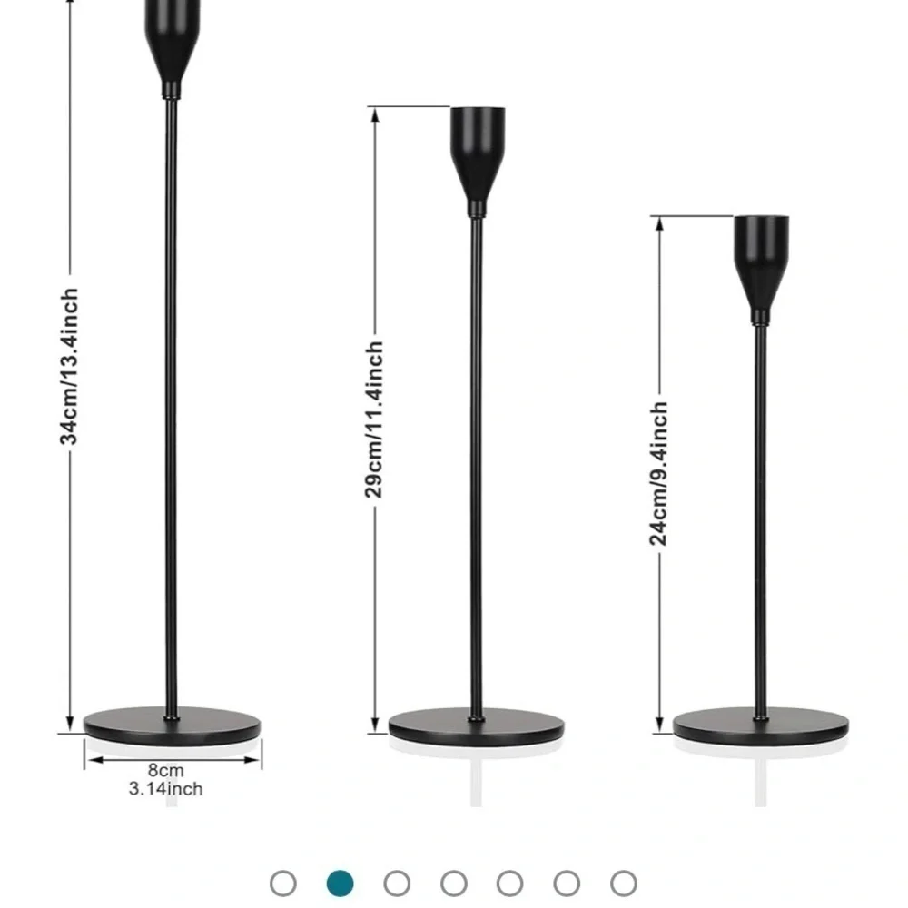 Amazon | Accents | Nwt Candlestick Holders Matte Finish Set Of 3 | Poshmark